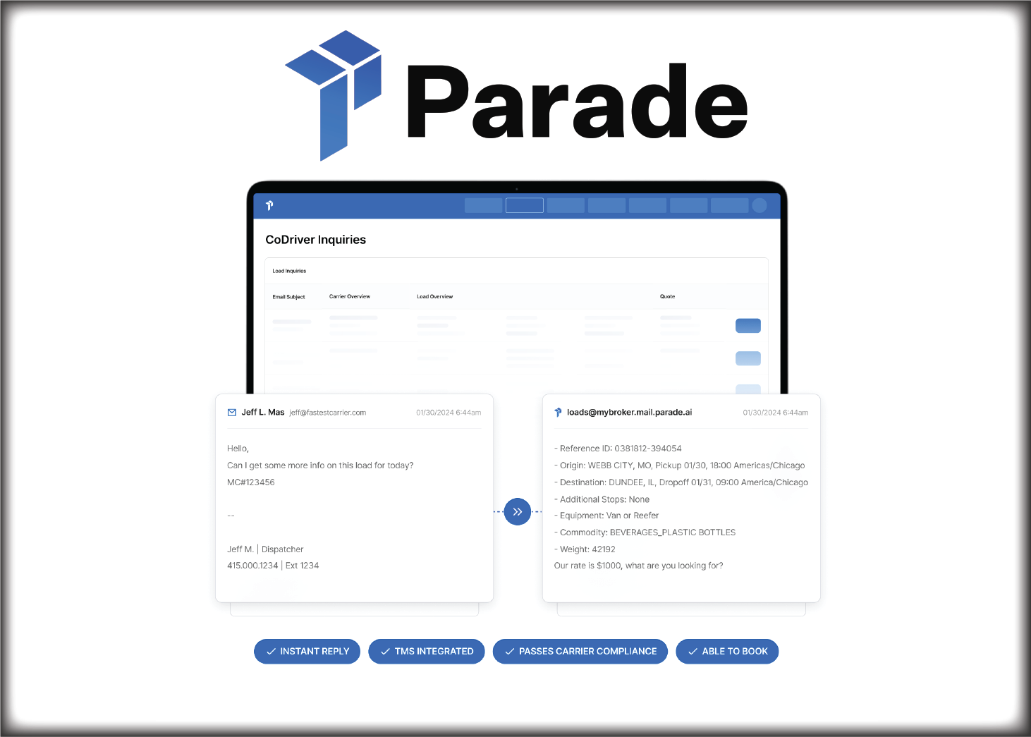 Parade’s CoDriver brings Generative AI to McLeod Software's PowerBroker ...